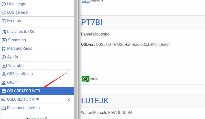 分享来自HamRadioDX的QSL卡在线发卡功能 - DoveSky|BG8LNG